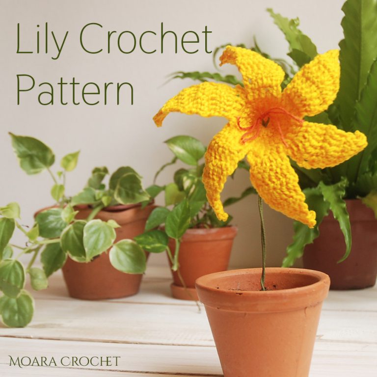 Crochet Lily Flower | Free Crochet Pattern with Moara Crochet