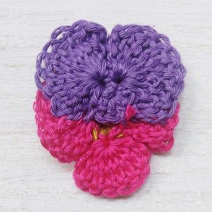 Crochet Pansy Flower | Free Crochet Pattern