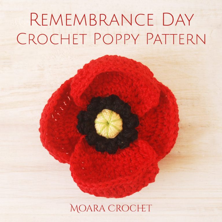 Crochet Remembrance Poppy | Free Crochet Pattern