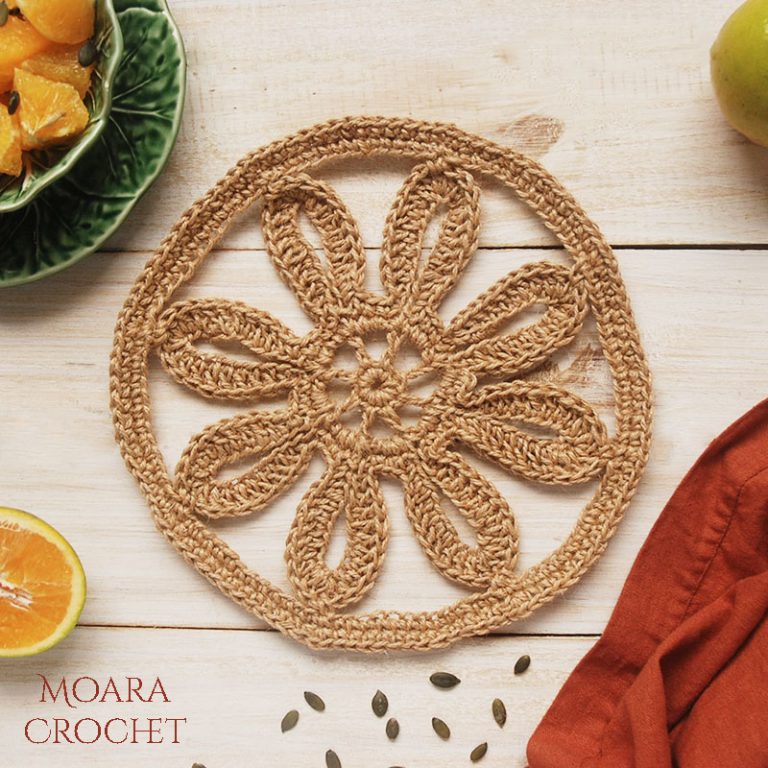 Free Crochet Placemat Pattern with Moara Crochet