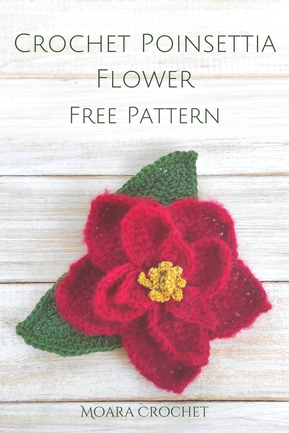 How To Make Crochet Poinsettia Flower at Allison Rios blog