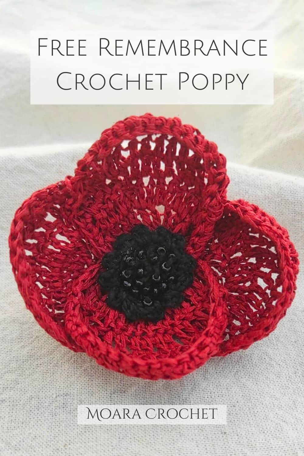 Remembrance Crochet Poppy