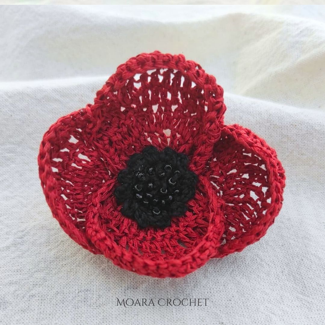 Remembrance Crochet Poppy