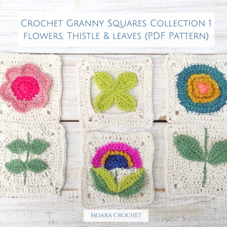 Crochet Granny Square Flowers Collection 3