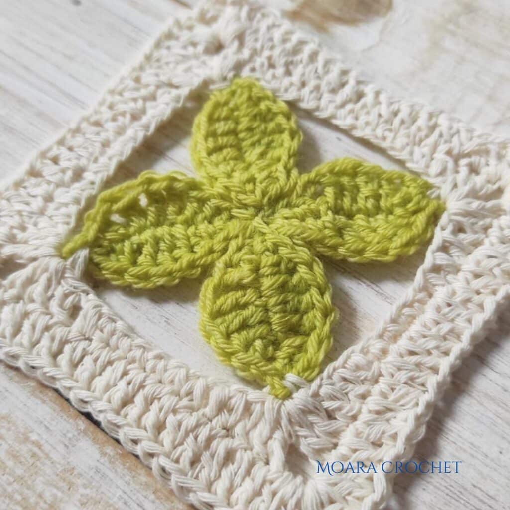 Crochet Leaf Granny Square