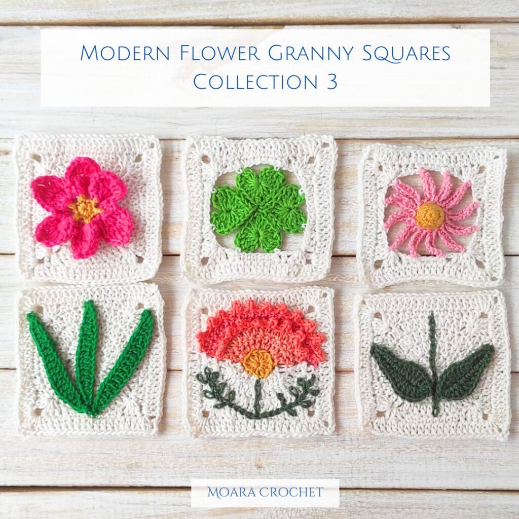 Crochet Granny Square Flowers Collection 3