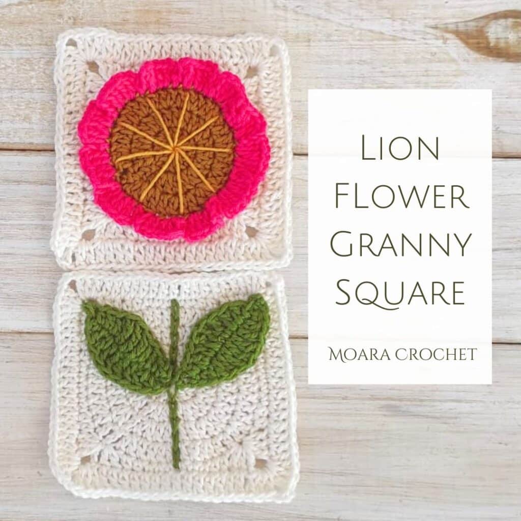 Crochet Granny Square Flower Collection 4 - Scandi Flowers